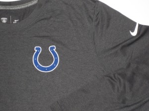 Alex Tanney Training Worn Indianapolis Colts #3 Long Sleeve Nike Dri ...