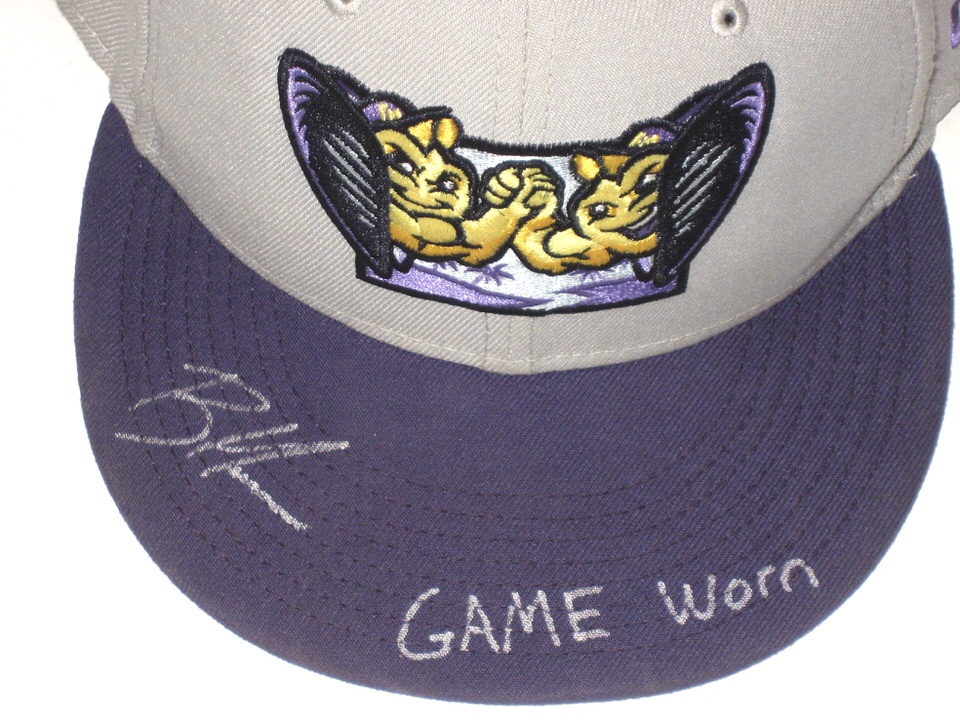 Bradley Hanner Game Worn & Signed Fort Myers Mighty Mussels Alternate ...