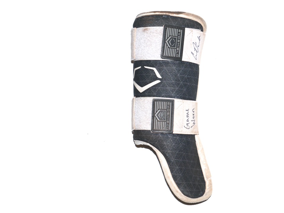 Cade Bunnell Augusta GreenJackets Game Worn & Signed EvoShield Shin ...