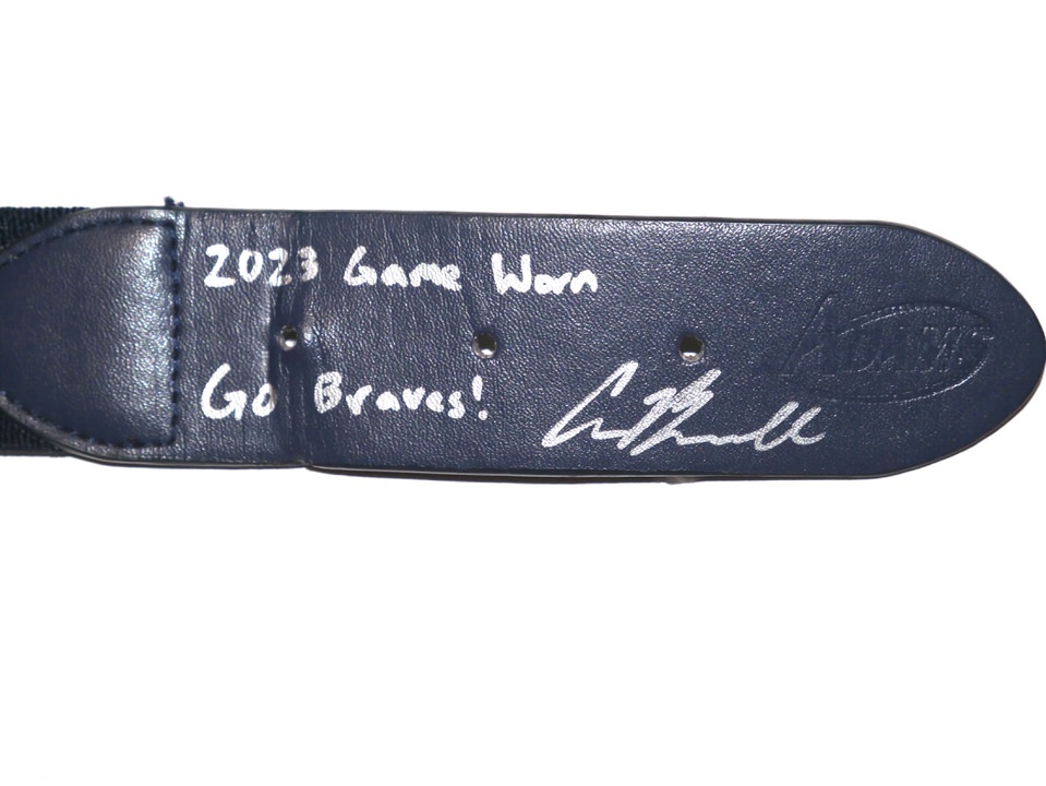 Cade Bunnell 2023 Mississippi Braves Game Worn & Signed Adams Baseball ...