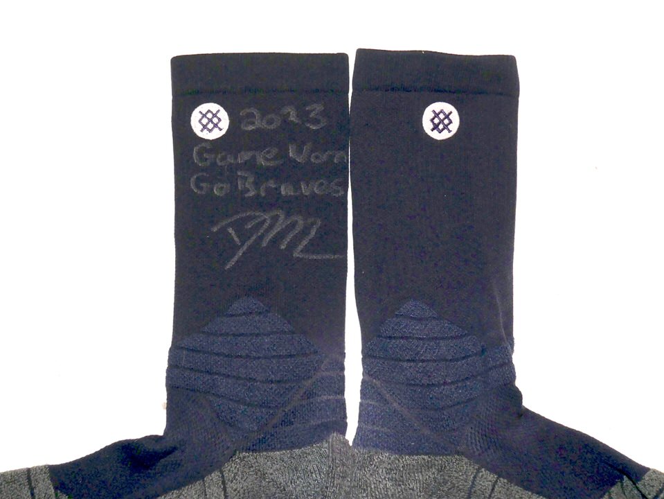 David McCabe 2023 Rome Braves Game Worn & Signed Official Stance MLB ...