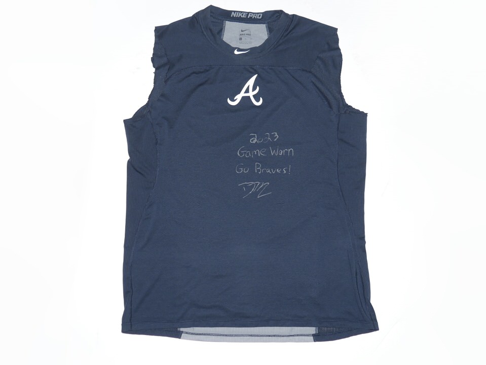 David McCabe 2023 Game Worn & Signed Official Atlanta Braves Nike Pro ...