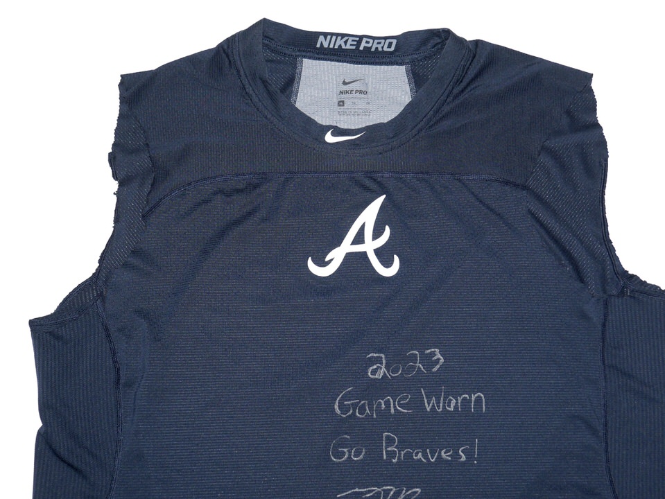 David McCabe 2023 Game Worn & Signed Official Atlanta Braves Nike Pro ...