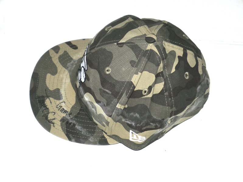 Tanner Gordon Game Worn & Signed Official Camo Rome Braves Military ...
