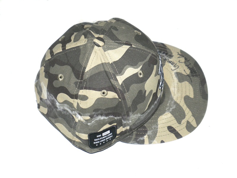 Tanner Gordon Game Worn & Signed Official Camo Rome Braves Military ...