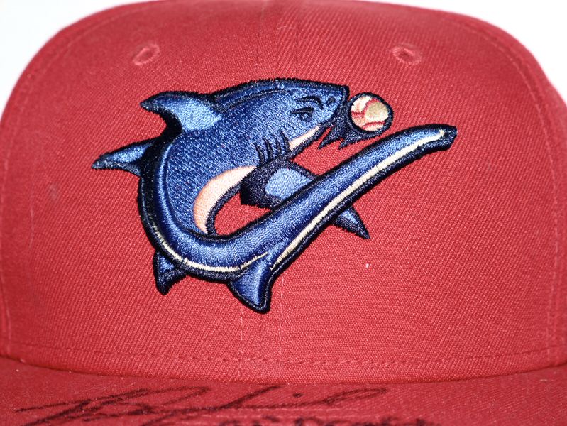 TJ Rumfield Game Worn & Signed Official Clearwater Threshers New Era ...