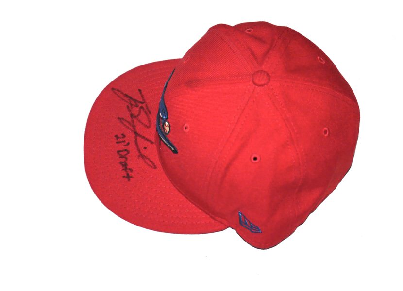 TJ Rumfield Game Worn & Signed Official Clearwater Threshers New Era ...
