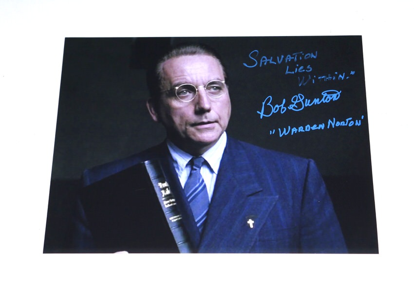 Bob Gunton Signed Warden Samuel Norton "The Shawshank Redemption" 11 x ...