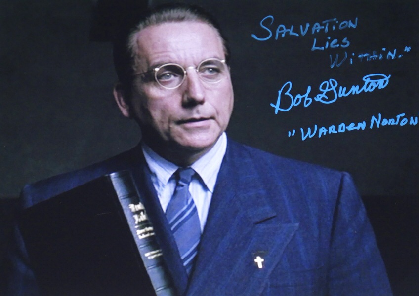 Bob Gunton Signed Warden Samuel Norton "The Shawshank Redemption" 11 x ...