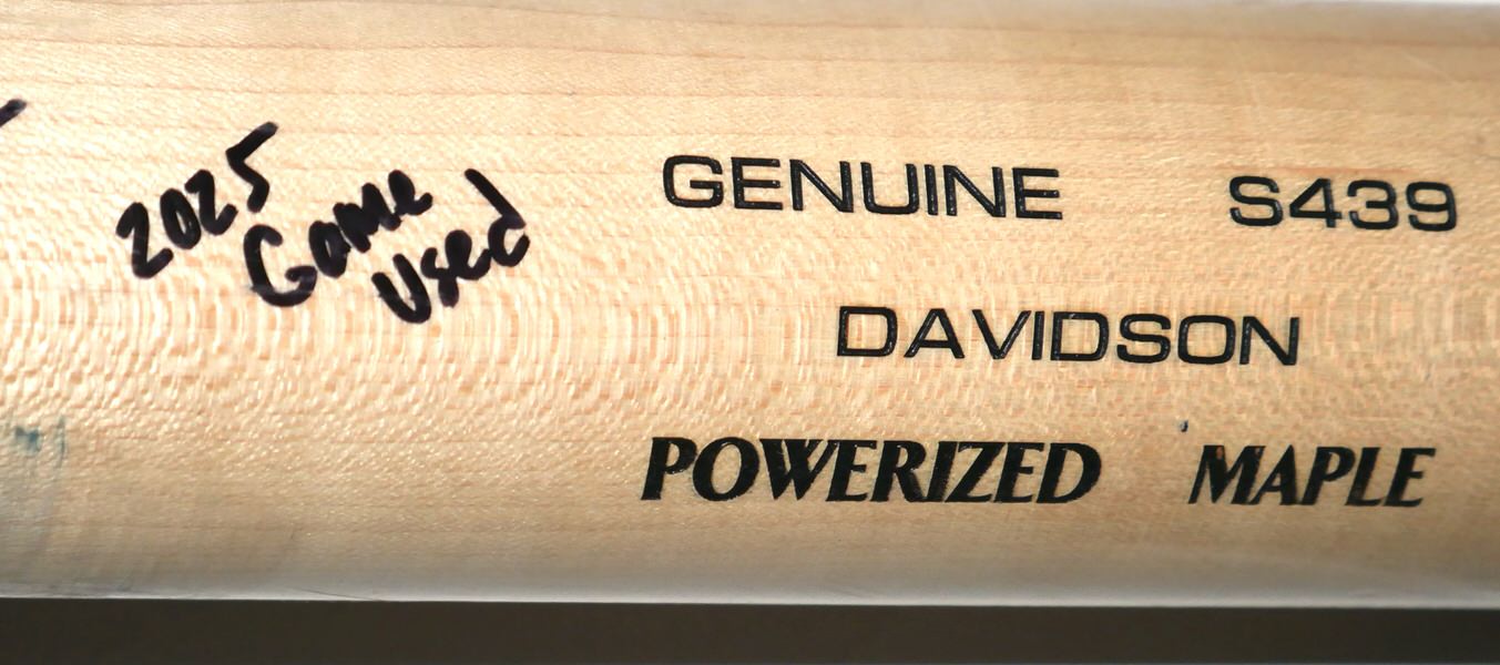 Logan Davidson 2025 Las Vegas Aviators Game Used & Signed Louisville ...