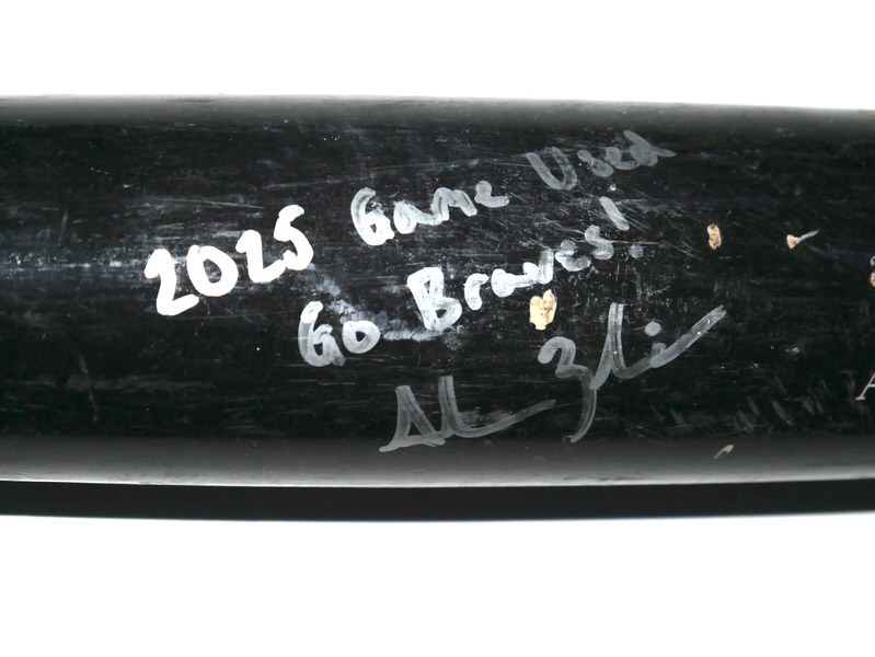 Adam Zebrowski 2025 Atlanta Braves #78 Game Used & Signed Old Hickory ...