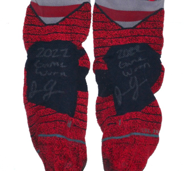 Justin Yeager Mississippi Braves Game Worn & Signed Official Stance ...