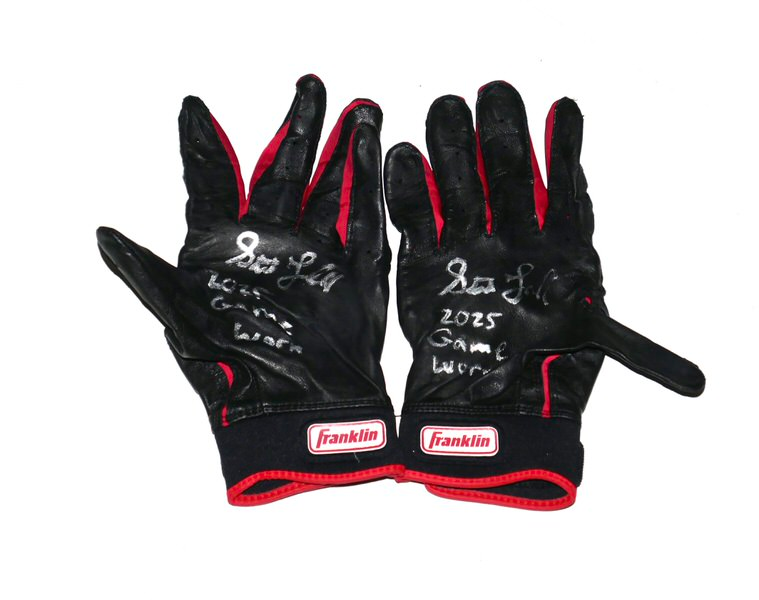 Stuart Fairchild 2025 Cincinnati Reds Game Worn & Signed Black & Red ...