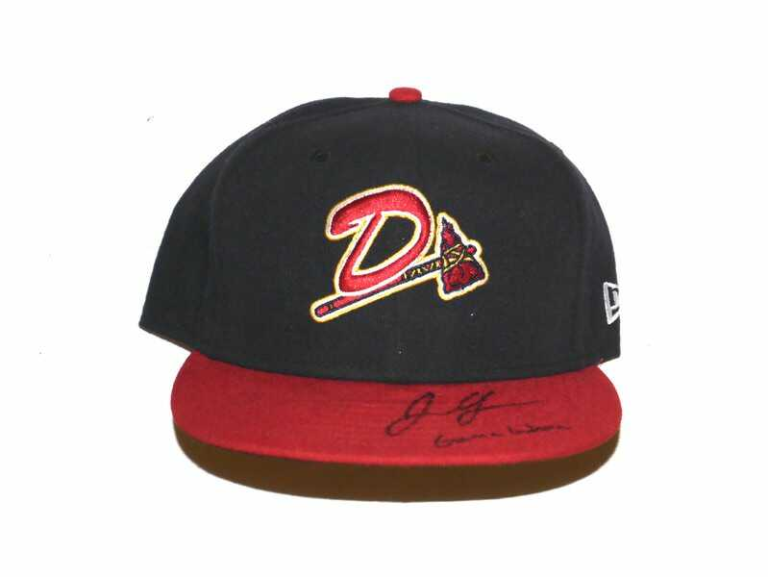 Justin Yeager Game Worn & Signed Official Danville Braves New Era ...