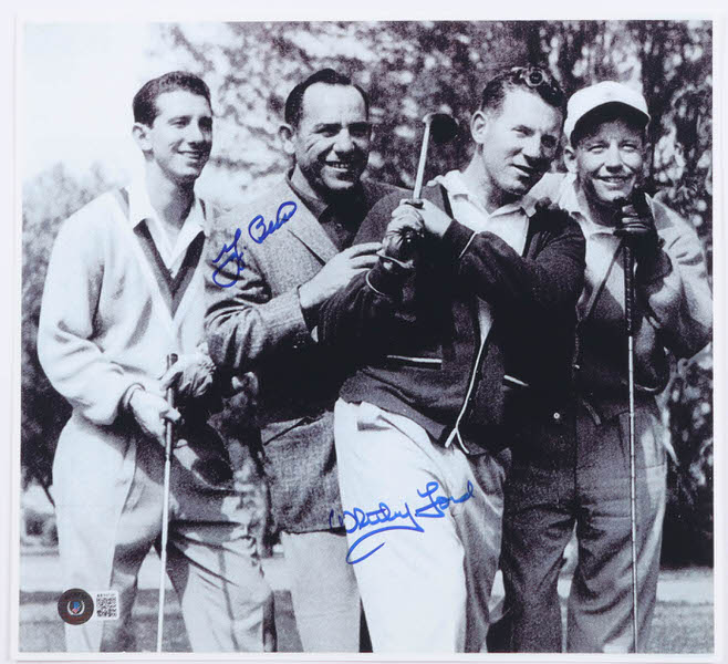 Rare 1958 Yankees Legends "Goofing Around" signed 11x12 Photo – Berra ...